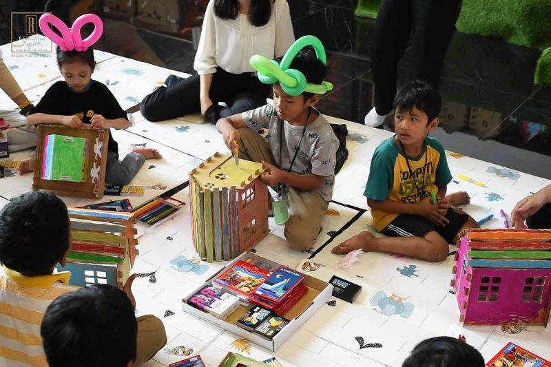 Mini Architects: Kids Cardboard House Colouring Contest at Rencana ...